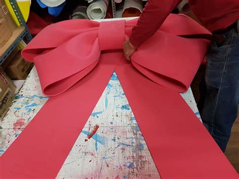 초대형에바폼리본 초대형리본 쇼핑몰 벽장식 디자인센스 초대형꽃 에바폼꽃 초대형리본 조명숙플라워