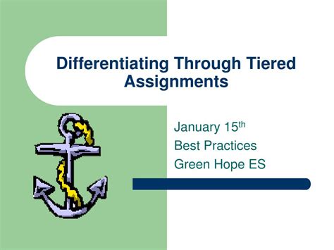 Ppt Differentiating Through Tiered Assignments Powerpoint