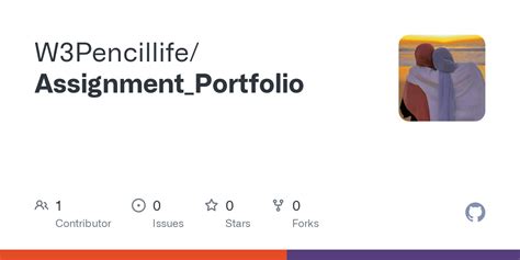 Github W3pencillife Assignment Portfolio
