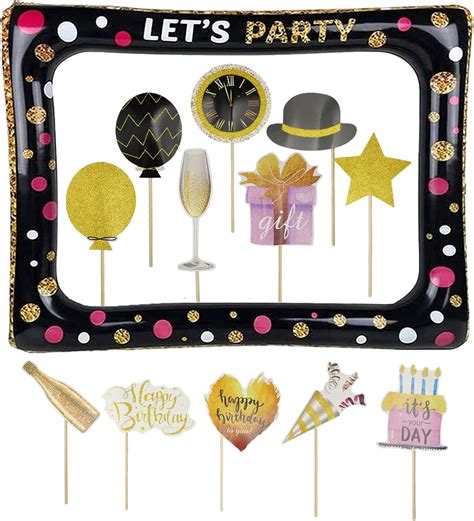 LAKSOL Pezzi Photo Booth Props Cornice Gonfiabile Per Selfie Per Matrimoni Riunioni