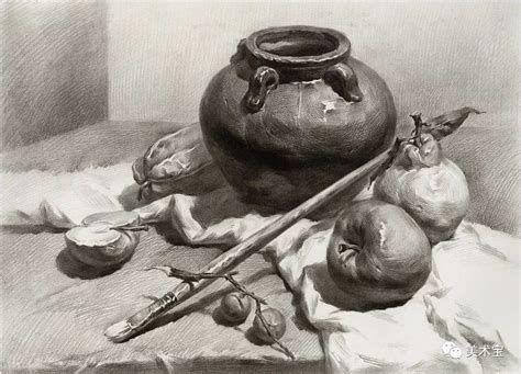 单个罐子素描图片 瓶子素描 陶瓷罐子素描画图片 第4页 大山谷图库
