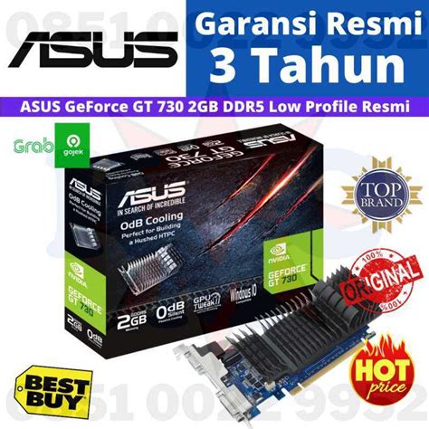 Promo VGA ASUS GeForce GT GB DDR Low Profile Resmi Diskon Di Seller Karya Megah