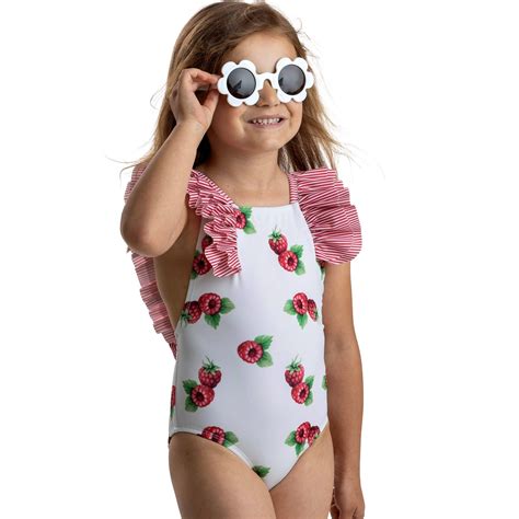 Meia Pata Saint Anne Raspberries Print Swimsuit Crimson Bluebells