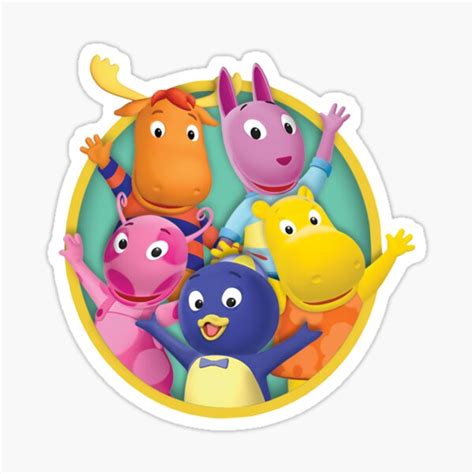 The Backyardigans Waving Sticker For Sale By Yourfavouritesi Redbubble