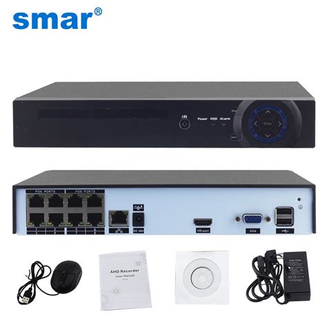 Smar CCTV POE NVR 8CH H 264 Onvif Video Recorder HI3520D Sensor Network