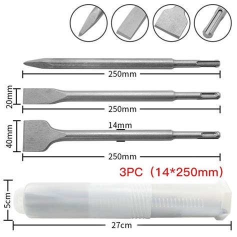 Premium Flat Chisel Point Chisel Bit Set Precise Breaking And Drilling Solutions Shopee Malaysia