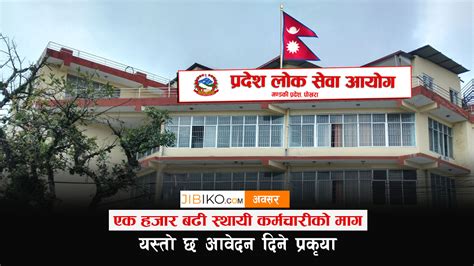 एक हजार बढी स्थायी कर्मचारीको माग यस्तो छ आवेदन दिने प्रकृया Jibikocom