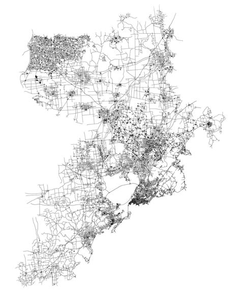 Qingdao Chinaaccurate Map Detail Streets Roads Mapeditable Element