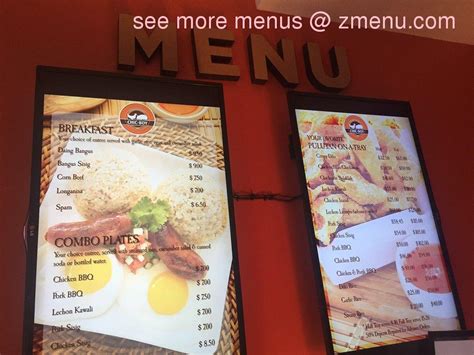 Menu At Chic Boy Restaurant National City