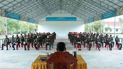 មេបញ្ជាការតំបន់ប្រតិបត្តិការសឹករងកំពង់ធំ ក្រើនរំលឹកដល់យោធិនគ្រប់រូប ត្រូវប្តេជ្ញាចិត្តដាច់ខាត