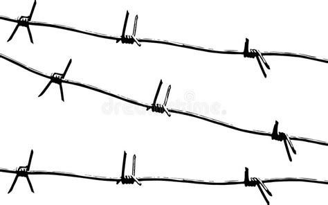 Barbed Wire Pattern Vector Stock Vector Illustration Of Gate
