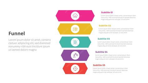 Premium Vector Funnel Shape Infographics Template Diagram With