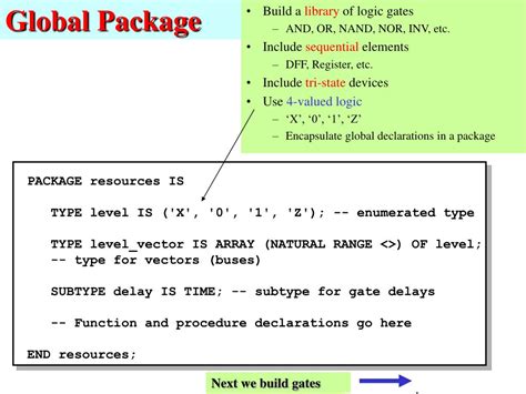 Ppt Package With Valued Logic Signal Attributes Assertion Data Flow