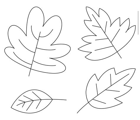 Simple Leaf Template Printable At Vanbraylenblog Blog