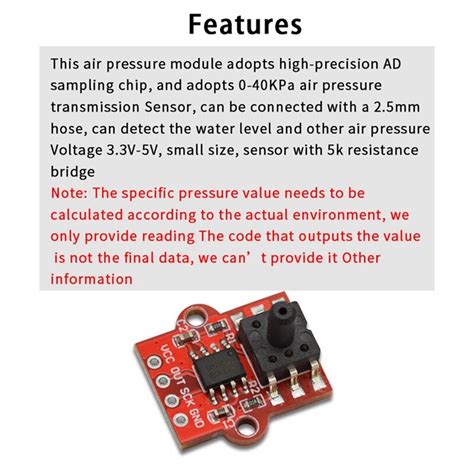 X Kpa Air Pressure Sensor Module Water Level And Liquid Level Sensor Controller Board