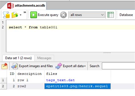 Extracting Attachments From An Access Database Using SQL Image Viewer Yohz Software