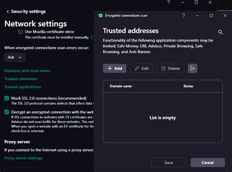 Add Exception For Self Signed Certificate Kaspersky Basic Standard