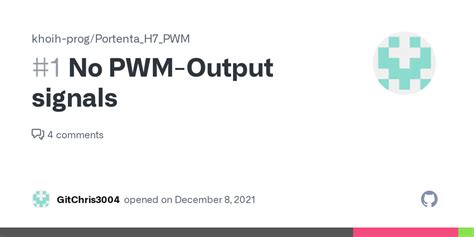 No PWM Output Signals Issue 1 Khoih Prog Portenta H7 PWM GitHub