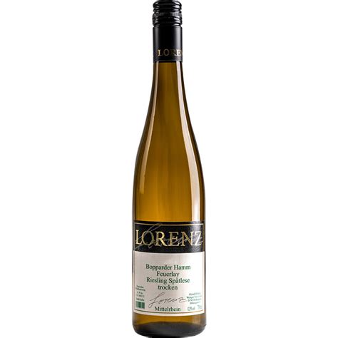 Toni Lorenz 2020 Bopparder Hamm Feuerlay Riesling Spätlese trocken