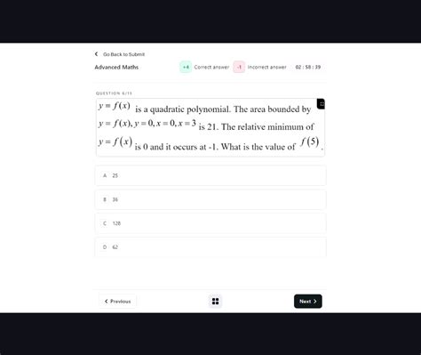 Go Back To Submit Advanced Maths Correct Studyx