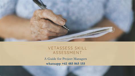 Vetassess Skill Assessment For Project Managers A Complete