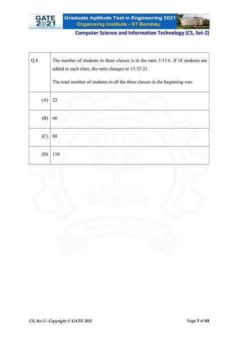 GATE 2021 CS Question Paper With Answer Key February 13 Afternoon Session