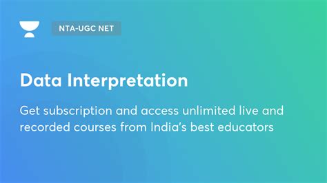Data Interpretation Nta Ugc Net And Set Exams Unacademy