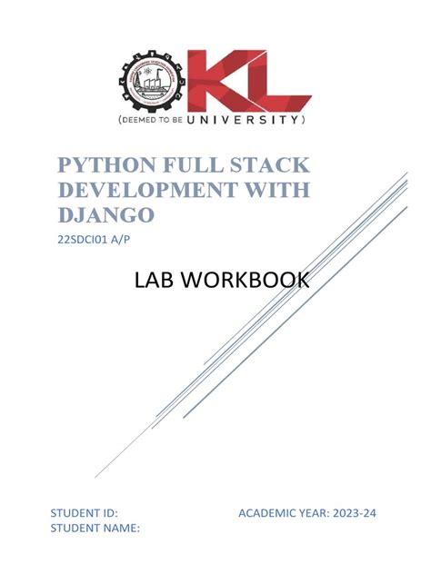 Lab Workbook Pfsd Advanced Pdf Computer Program Programming
