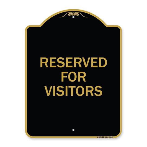 18 X 24 In Designer Series Sign Reserved Parking Sign Reserved