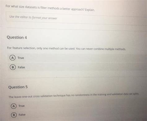 Solved For What Size Datasets Is Filter Methods A Better