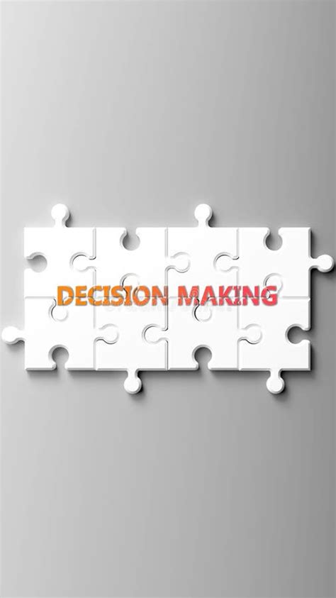 Decision Making Complex Like A Puzzle Pictured As Word Decision
