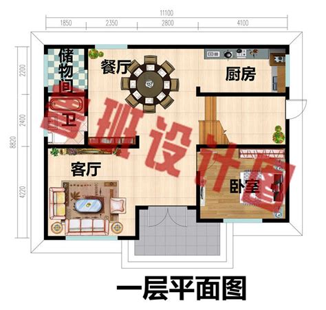 面宽11米现代风二层小别墅，平屋顶设计，紧跟潮流时尚前卫二层别墅设计图鲁班设计图纸官网