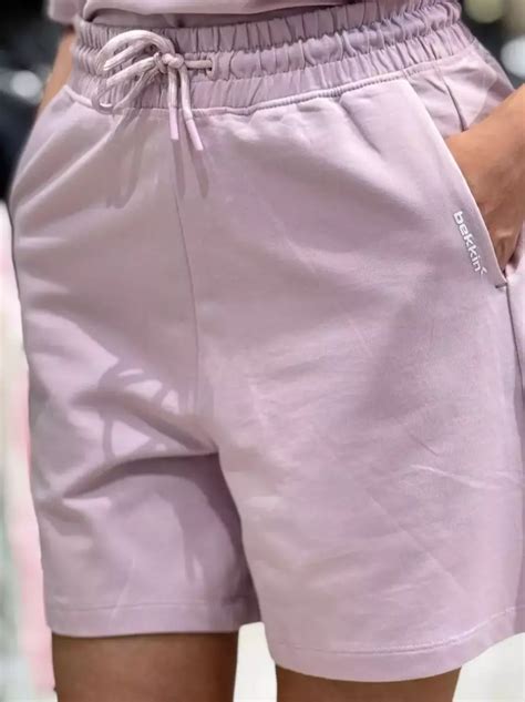 شلوارک رنگ یاسی تندیس