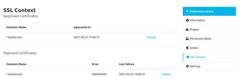 Certificate Overview SCM Manager