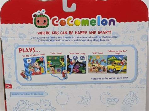 Cocomelon Fun Day At School Plush Book Dutch Goat