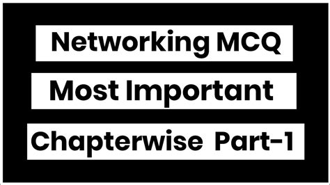 computer networking mcq networking most important mcq part 1 youtube