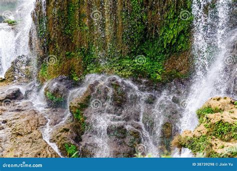 Ban Gioc Detian Waterfall On China And Vietnam Border Royalty Free