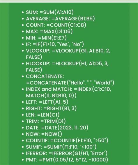 Edward U E On Linkedin Top 20 Excel Formulas Edward U E On Linkedin Top 20 Excel Formulas