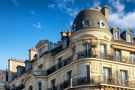 Building Corner And Facade In The Classical Architecture Of Paris