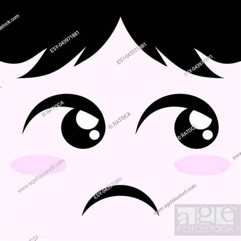 Imaginative Design Of Disappointment Expression Stock Vector Vector