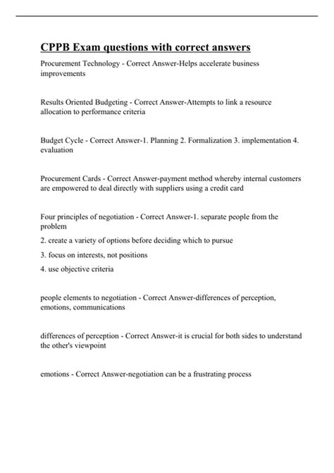 Cppb Exam Questions With Correct Answers Cppb Stuvia Us