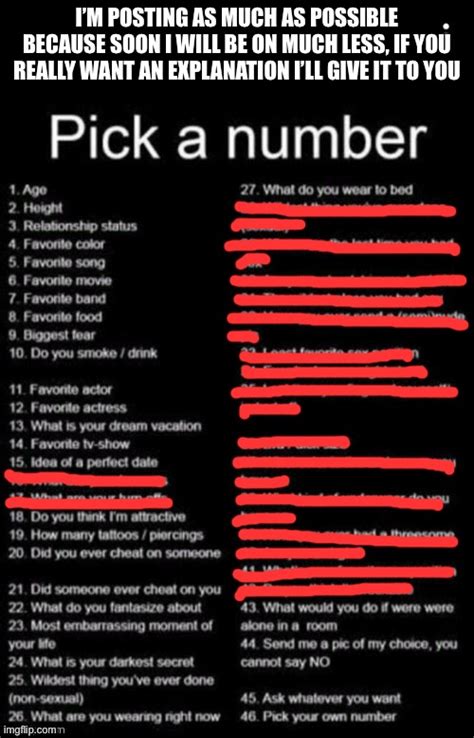 i refuse to answer anything sexual no you do not need to know