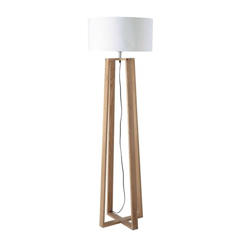 Lampadaire En Bois Et Coton H 160 Cm ICEBERG Maisons Du Monde