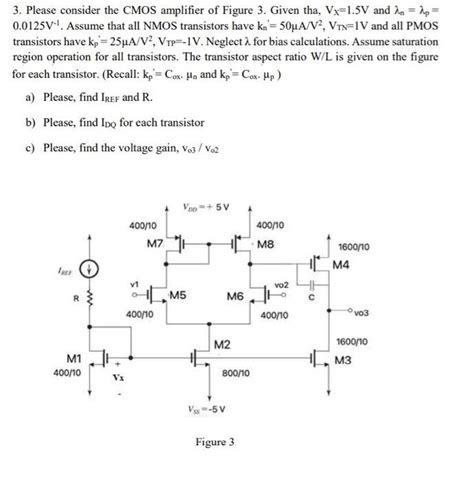 Solved Please Consider The CMOS Amplifier Of Figure Chegg