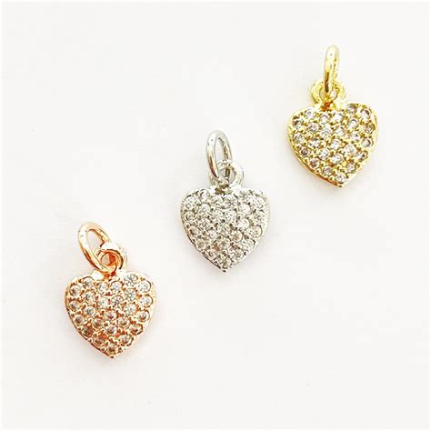 Charms Cuore Con Zirconi 108 Mm Il Mercante Di Sogni Specialisti
