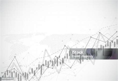 배경 디자인에 주식 시장 투자 거래의 비즈니스 촛불 스틱 그래프 차트 강세 포인트 그래프의 동향 벡터 일러스트 가격에 대한 스톡 벡터 아트 및 기타 이미지 Istock