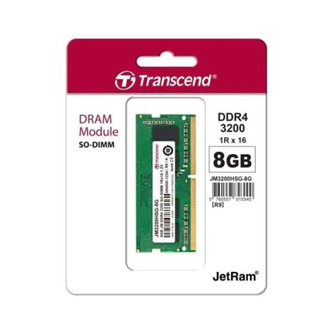 Jual Transcend So Dimm Jetram Ddr4 8gb Pc 3200 Ram Laptop Sodimm Shopee Indonesia