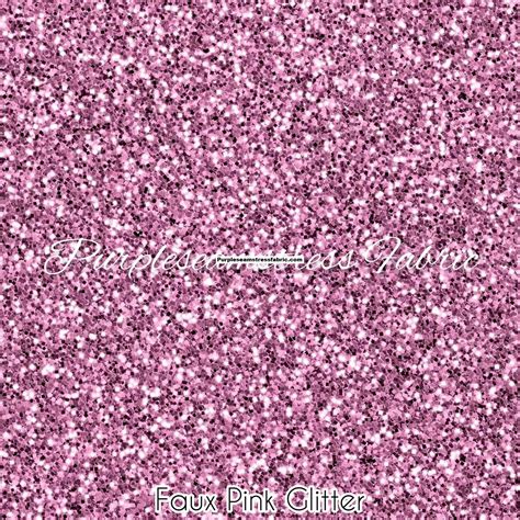 Pink Faux Glitter Purpleseamstress Fabric