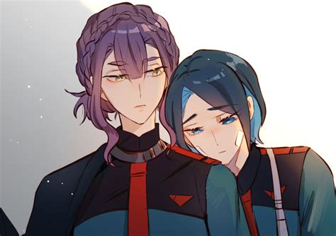 nika nanaura and sabina fardin gundam and 1 more drawn by