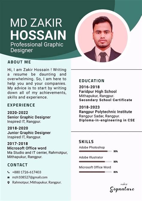 Md Zakir Hossain On Linkedin Cv Cvwriting Cvdesign Fiverr